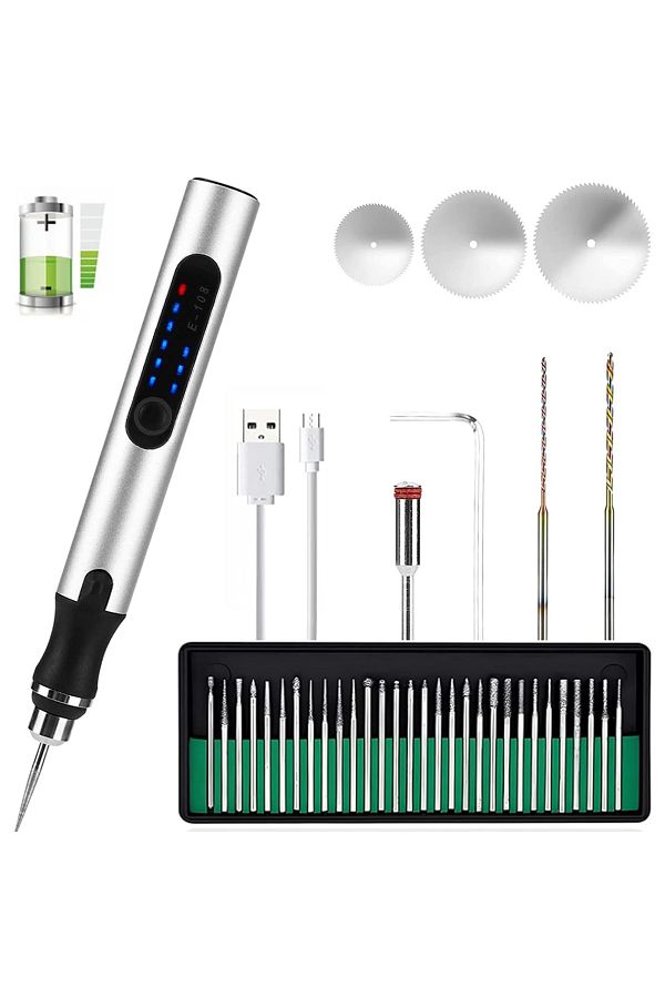 Choice USB Engraving Pen Cordless Engraving Tool Kit 3 Speed Adjustable Mini Electric Engraver Etching M. Trendyol