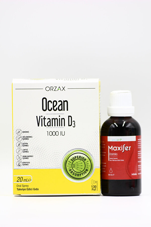 Ocean Vitamin D3 1000 - Maxifer Iron Supplement - Trendyol