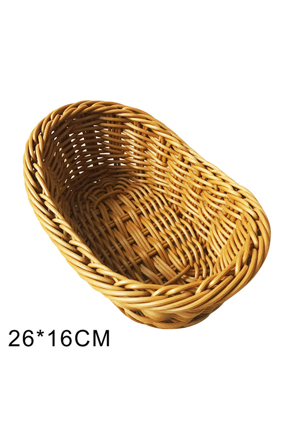Choice Oval Curved Rattan Wicker Woven Serving Baskets For Bread Fruit ...