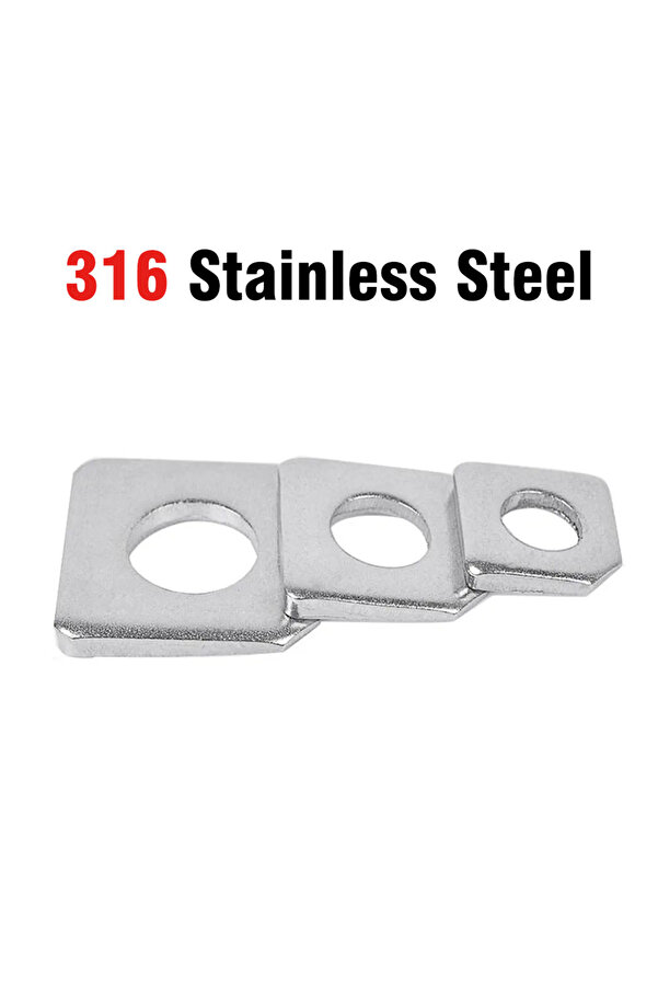 Choice 304/316 Stainless Steel Square Bevel Washer Gasket M6 M8 M10 M12 M16 M20 M24 Missing ...