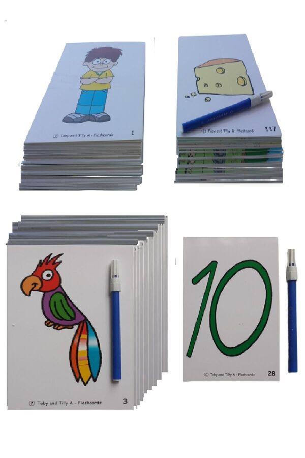 The Kidland 208 Flashcards - Supported in English. Illustrated Visual ...