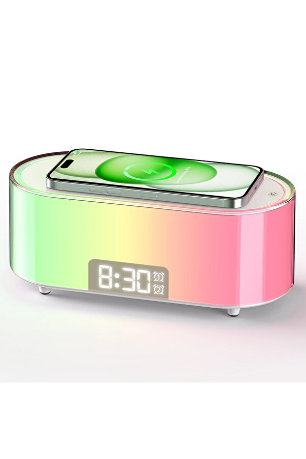 Choice COLSUR S01T Phone Holder 15W Wireless Charging LED Sunrise Alarm ...