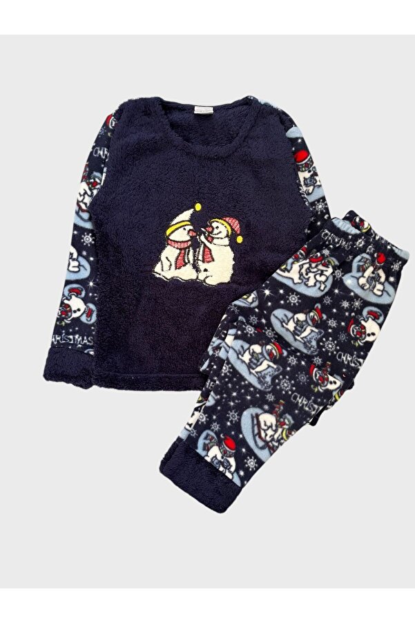 Fil Kids Set de pijamale de iarnă cu mâneci lungi cu imprimeu pinguini ...