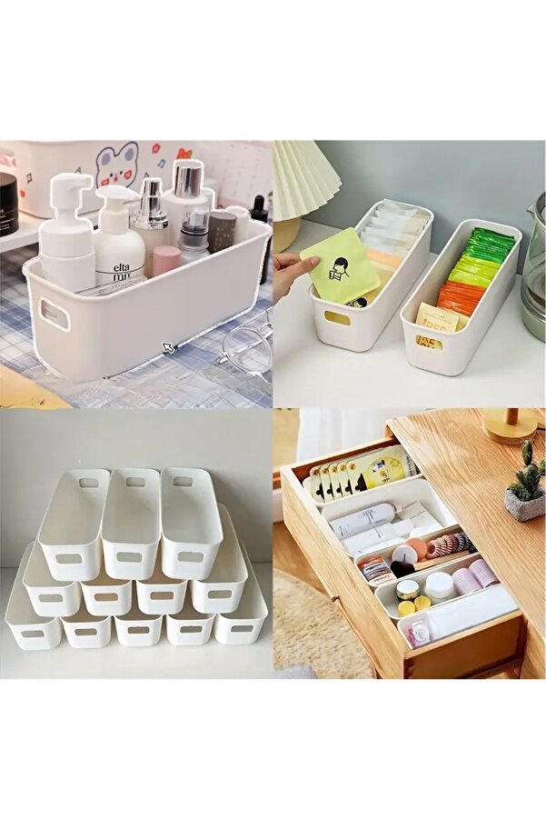 Home Set of 4 Organizer Boxes - In-Cabinet Organizer Basket, Storage ...