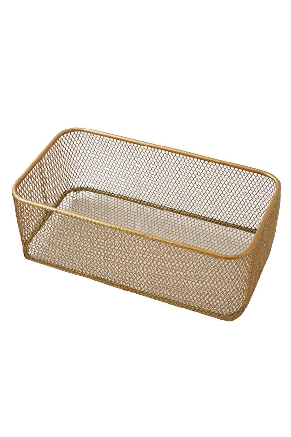 MG HOME 33 cm X 21 cm Height 10 cm Metal Fruit Basket Bathroom ...