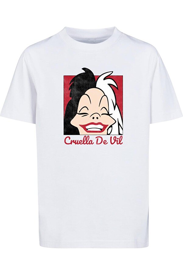 ABSOLUTE CULT Kinder 101 Dalmations - Cruella De Vil Kopf Basic T-Shirt ...