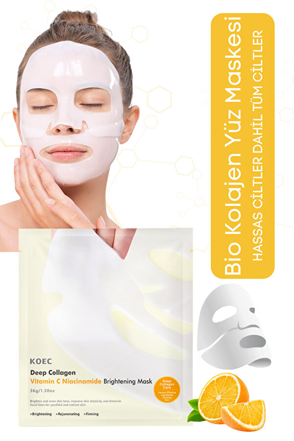 KOEC Bio Collagen Natural Skin Korean Mask - Instant Shine ...