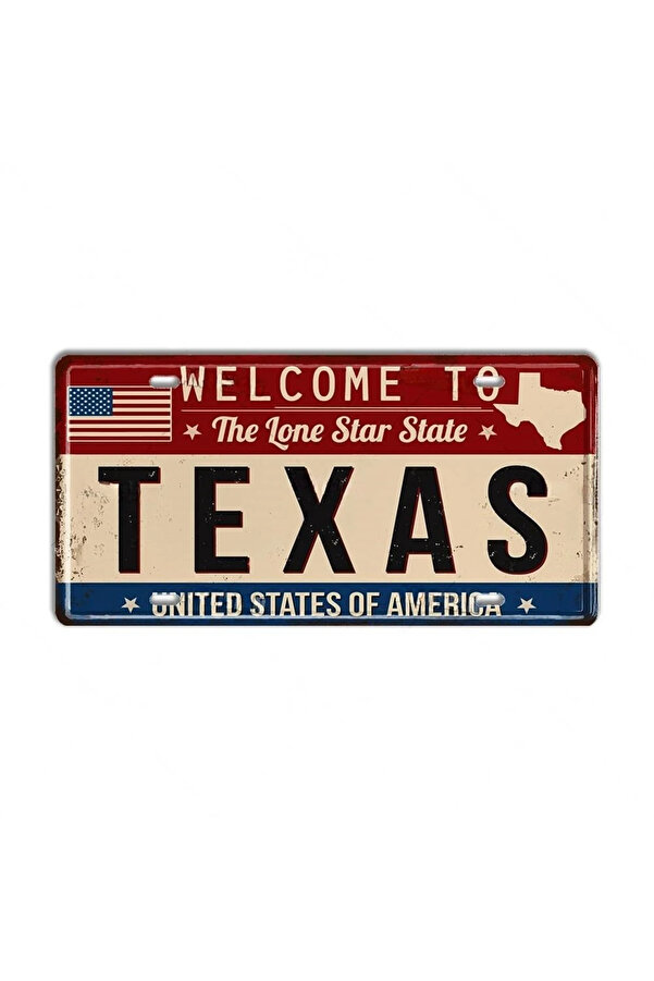 Choice Vintage USA US State Welcome to Plaque Landmark Metal Aluminum ...