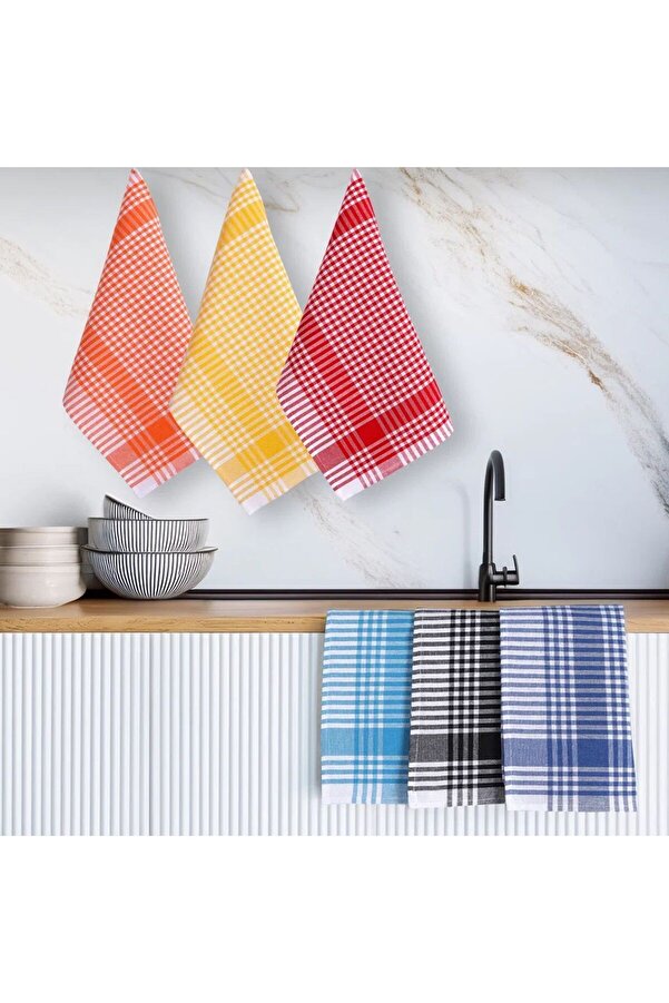 Marlenka Home Tex 50X70 cm Gingham Drying Cloth Torchon - Trendyol