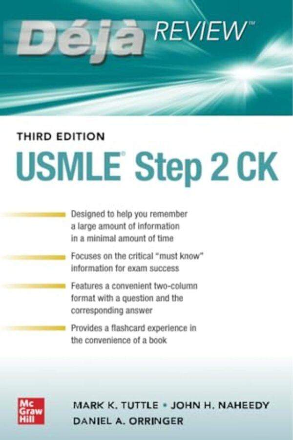 McGraw Hill Education Deja Review: USMLE Step 2 CK, Third Edition ...