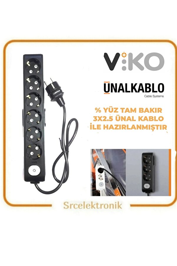 VİKO Viko Multi-Let 6 Pieces 20 Meters Full Copper Unal Wired Switched ...