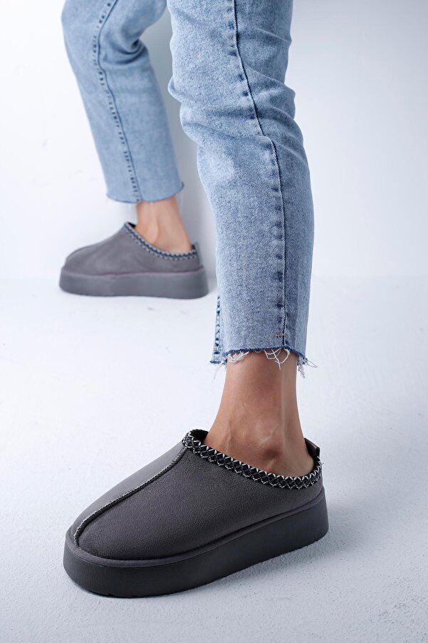 Beyond Γκρι Tazz Ultra Mini κεντημένες και γούνινες γυναικείες ...