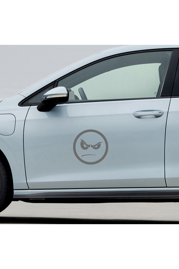Sönmez Dijital Emoji Pattern Angry Face Sticker - 30cm X 30cm for Auto ...
