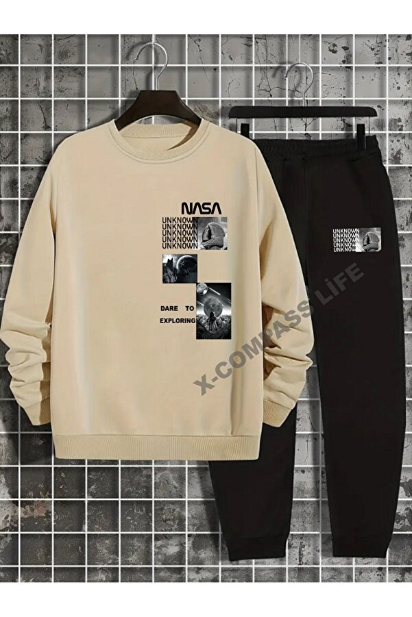 x-compass life Nasa Illustrated Seasonal Tracksuit Set - Crew Neck ...
