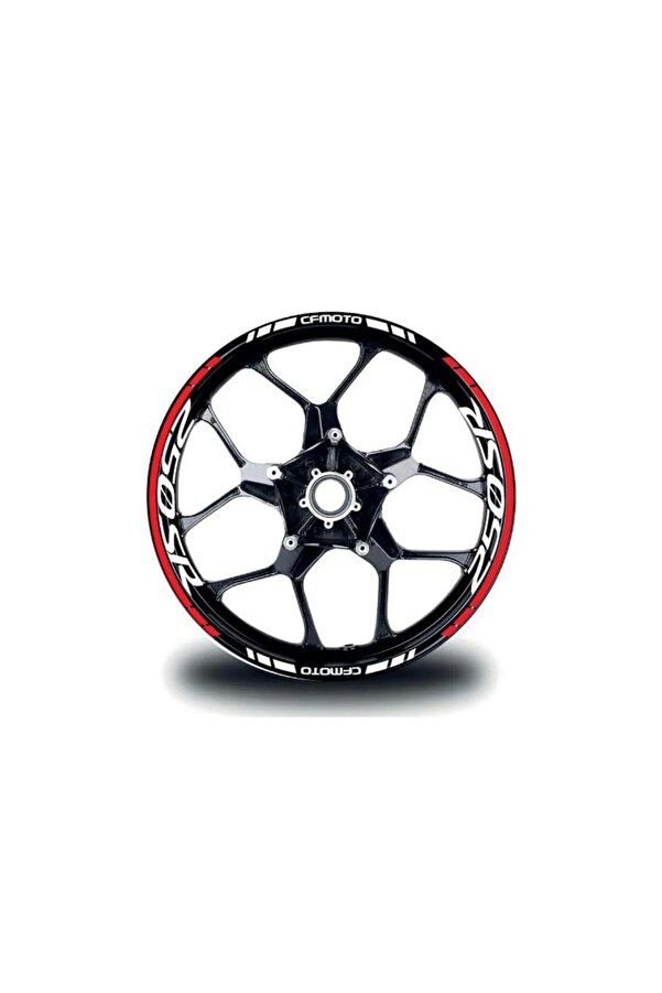 Narnuga Cfmoto 250Sr Wheel Sticker Inner & Outer Suit Sticker Model Red ...