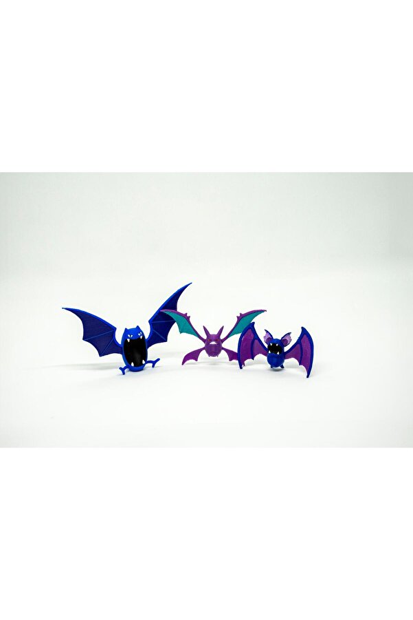 BloomLab Zubat - Golbat - Crobat Pokemon 3D Model Evolution Whole Set ...