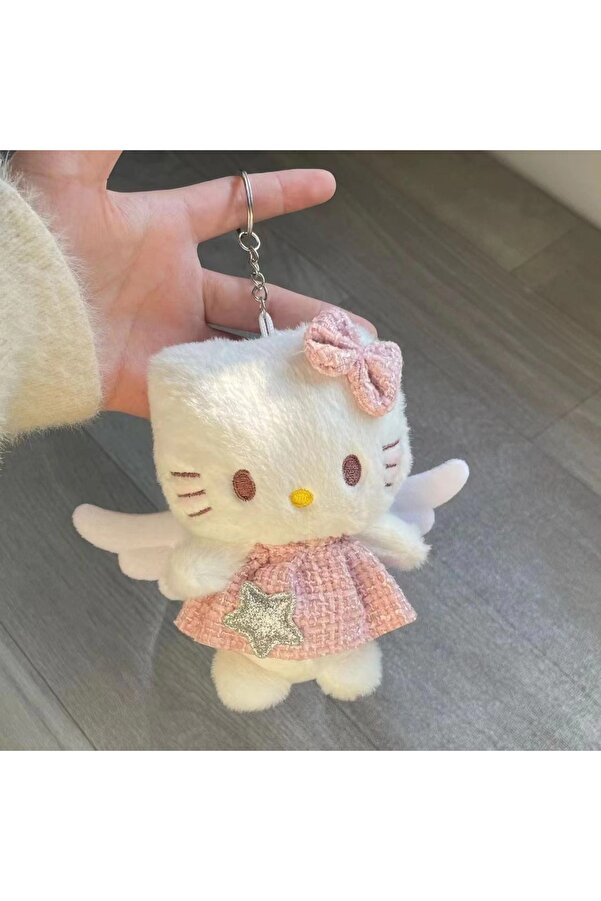 Choice New Kawaii Angel Hello Kitty Pink Skirt Plush Pendant Anime ...