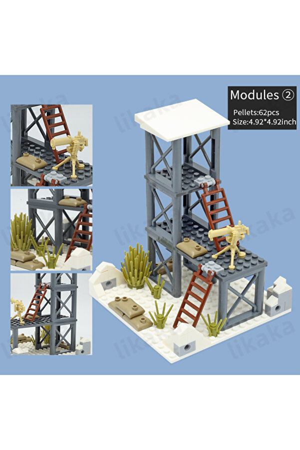 Choice MOC Snowy Military Base Building Blocks Military Outpost Blocks ...