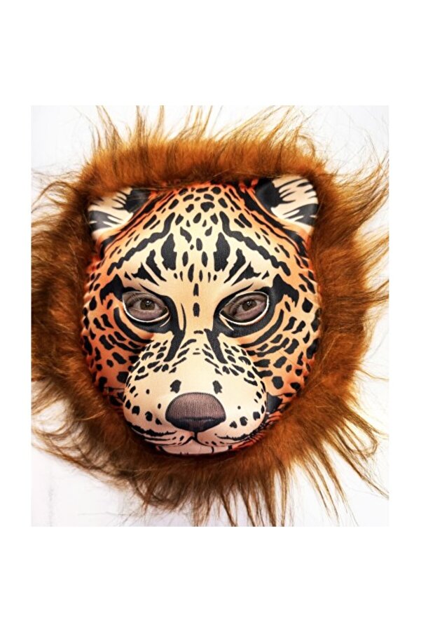 Quakkco Brown Haired Mane Lion Mask Eva Mega Plush No 37- Trendyol