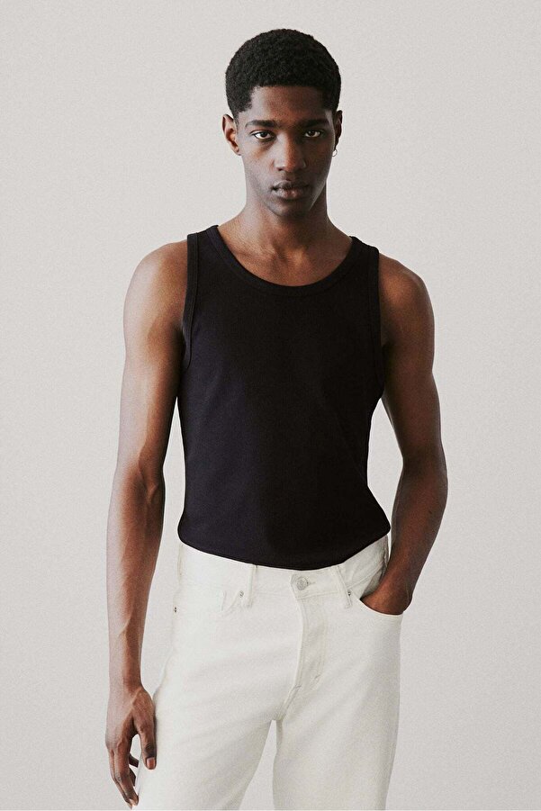 H&M Slim Fit Ribbed vest top- Trendyol