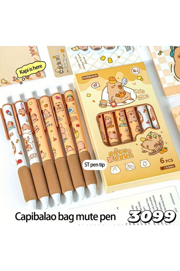 Kawai Capybara Sponge Grip Gel Pen 1 Piece- Trendyol
