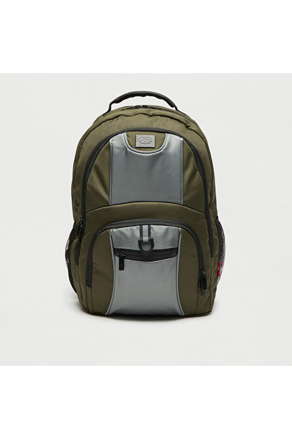 ECKO Unltd Panel Detail Backpack with Adjustable Straps and Zip Closure ...