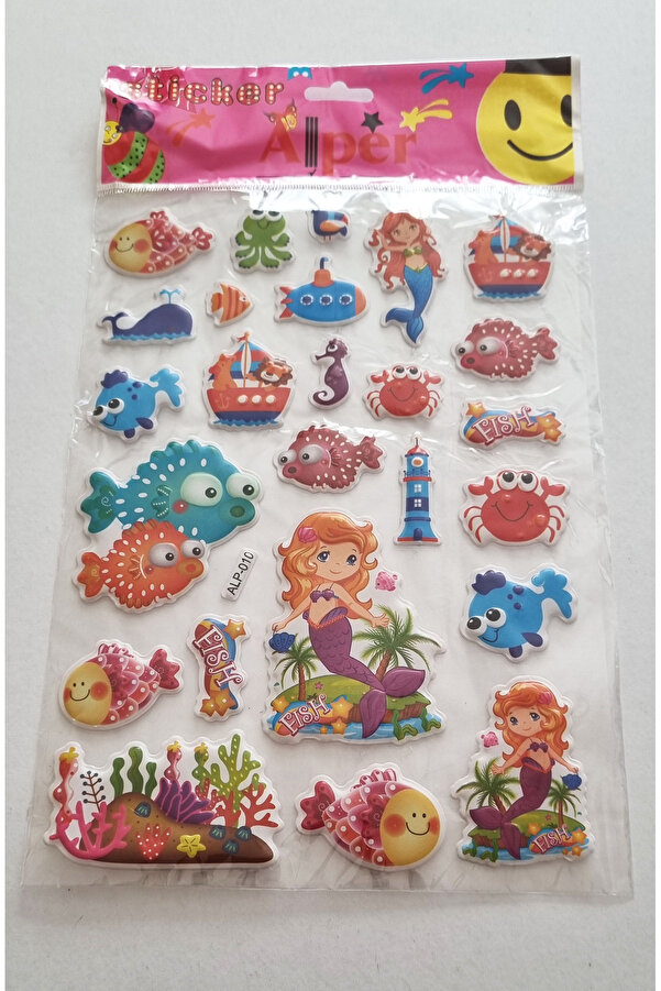 Modellino 30x17cm Emoji Embossing Sticker - Smiley Birds with Heart ...