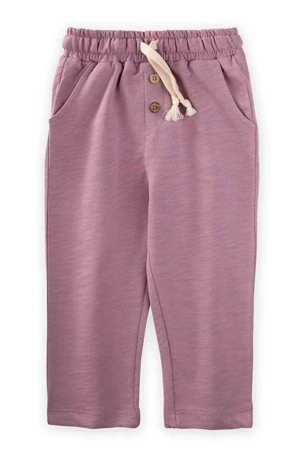 Cigit 1-9 Years Old Lilac Tracksuit - Pockets and Placket - Trendyol