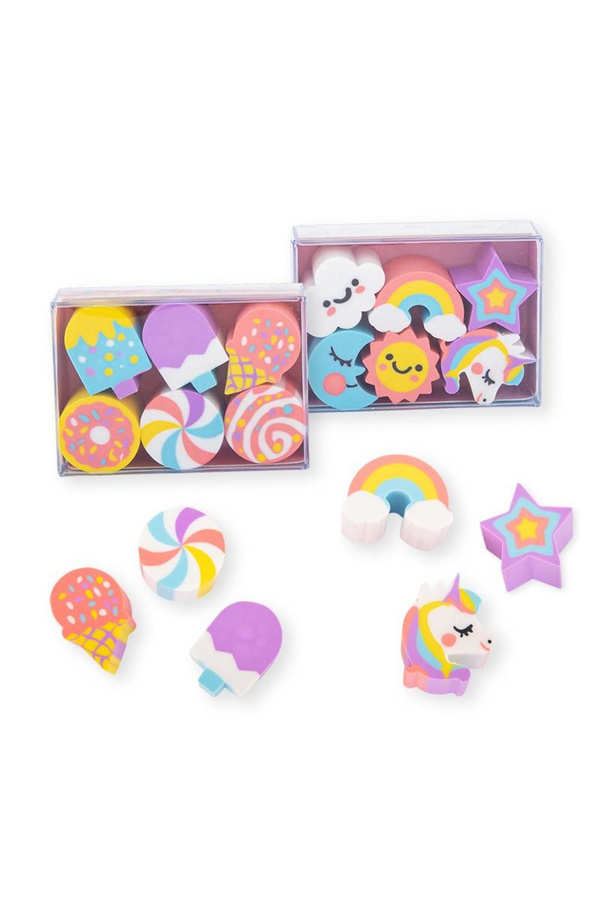 Bebeluc Set 6 radiere, unicorn si dulciuri - Trendyol
