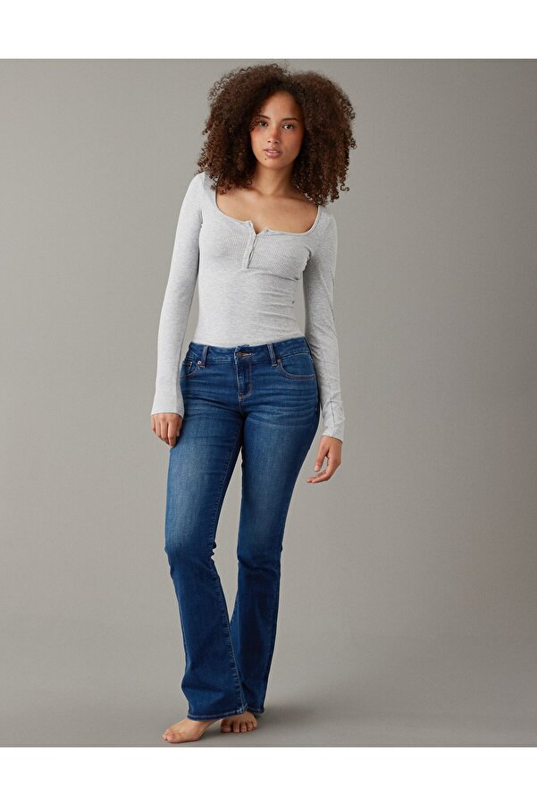 American Eagle AE Next Level Curvy Low-Rise Kick Bootcut Jean- Trendyol