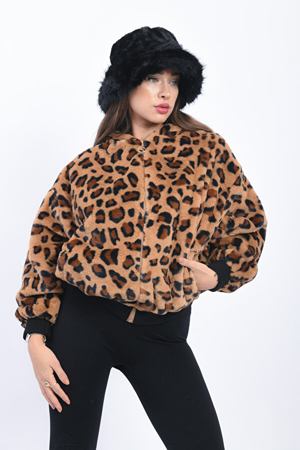 Furever Fashion Suni Fox Fur Cloused Hat - Trendyol