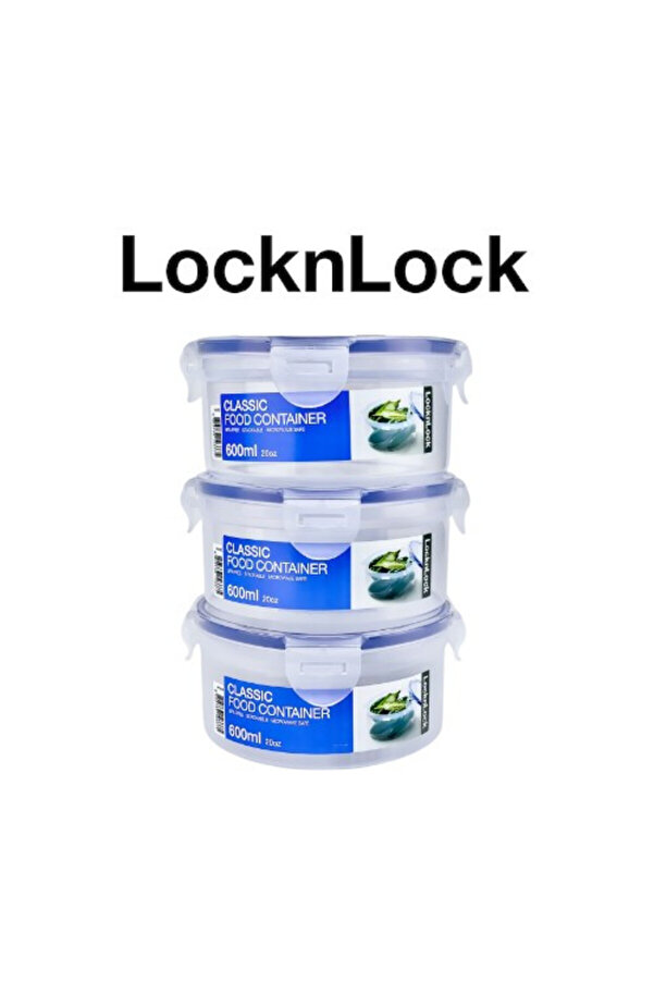 locknlock 600ML Round Airtight Food Storage PACK OF 3 - Trendyol