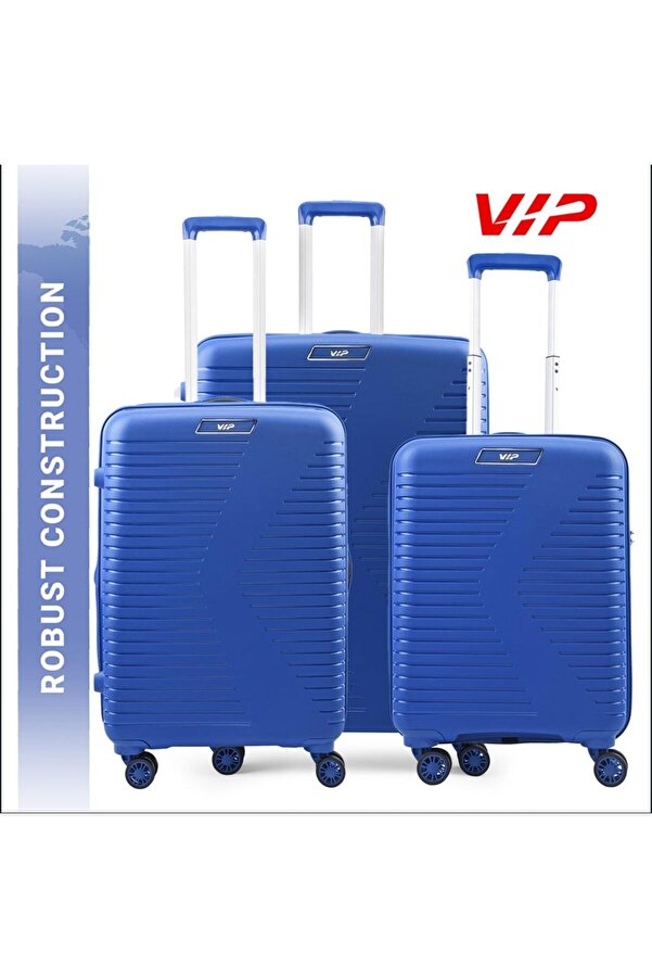 Vip P Karl Plus Expandable 8-Wheel Hard Luggage Set with TSA Locks 3 ...