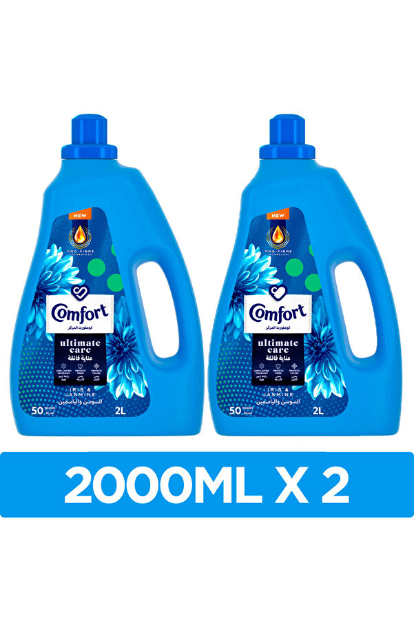 Comfort Concentrated Fabric Softener Iris & Jasmine 2L X 2- Trendyol