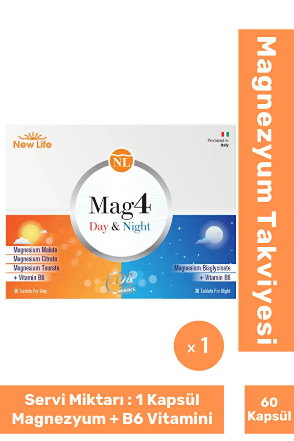 Fit1001 New Life Metabolism Support Mag4 Day 30 Tablets & Night 30 ...