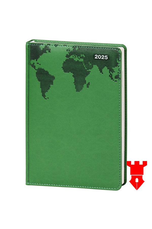KALE PROMOSYON 2025 Field Agenda - Dunya Map Patterned - Trendyol
