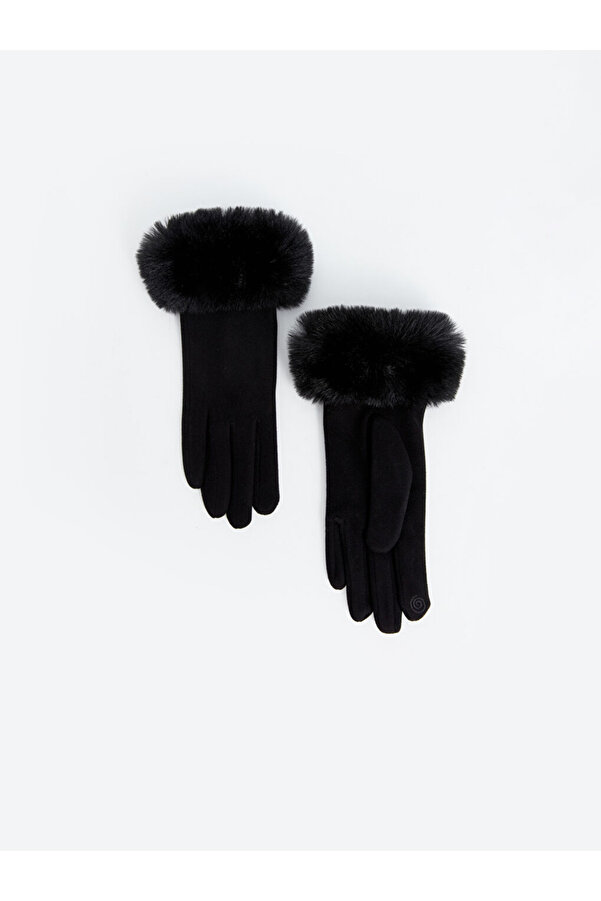 LC Waikiki Women's Fur Gloves - City Collection - Trendyol