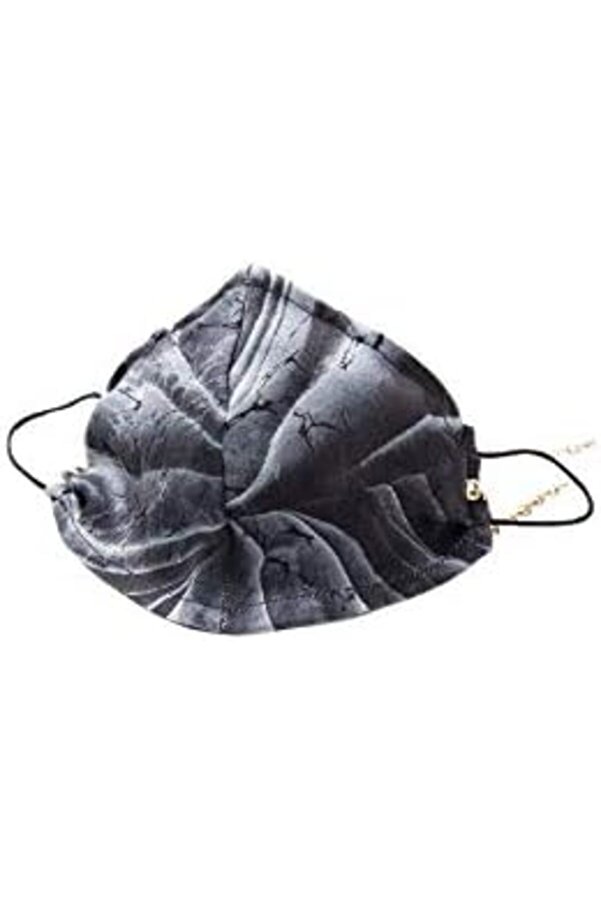 STOREMAX Urz 100 Silk Blue Marble Chain Detailed Mouth Mask Urzmrkt 868716 - Trendyol