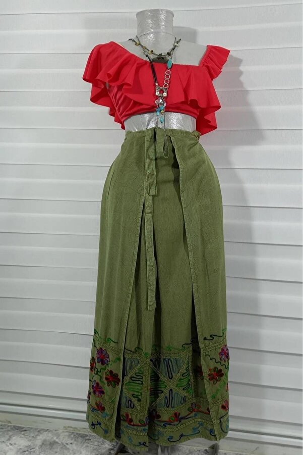 EREN STYLE Authentic Embroidered Harem Baggy Puzzle Pants(103 cm ...