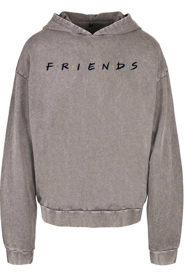 ABSOLUTE CULT Friends - Logo Acid Washed Oversized Hoody- Trendyol