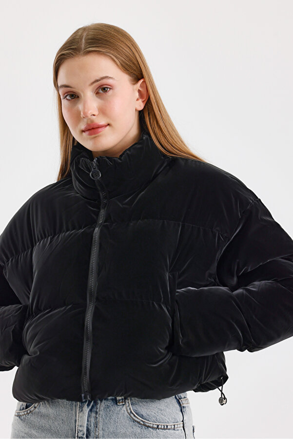 TREND KOMBİN Inflatable Coat with Rubber Detail - Trendyol