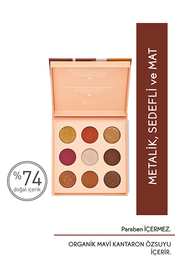 Yves Rocher 9-Piece Headlight Palette Earth Belle - Soft-Formed, Easy ...