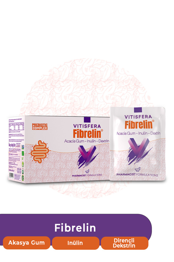 Vitisfera Fibrelin Acacia Gum - Inulin Prebiotic Complex - 30 Sachet ...