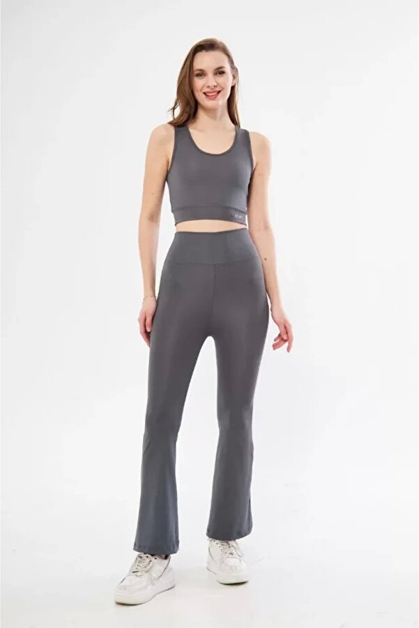 ALYAM BAGS Smoked Spanish Leg Tights Cropped Set - Trendyol