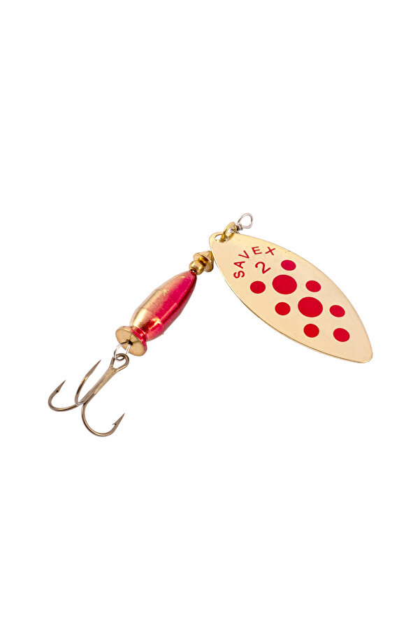 SAVEX Crane Perch Trout Swivel Fishing Spoon - Alpine Long - Gold/Red ...