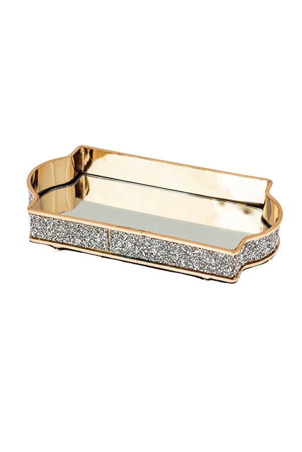 Dania Gold metal top with mirror floor, elegant design - Trendyol