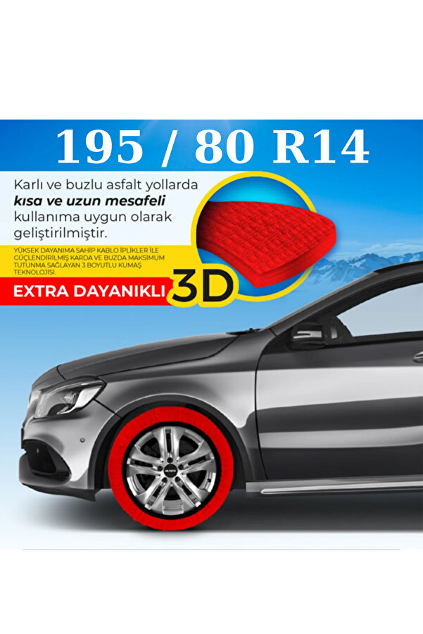 Sosyal Çarşı High Road Equivalent Chain - Snow Ice Sock, R14 Model, 195 ...
