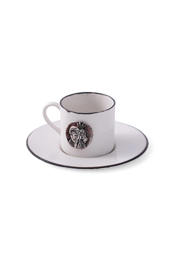 Levin Ceramics Seal Double Turkish Coffee Cup - Trendyol