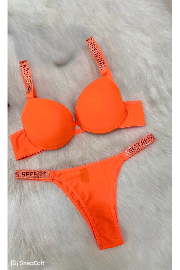 SATTENS STONE SUPPORTED BRA SET- Trendyol
