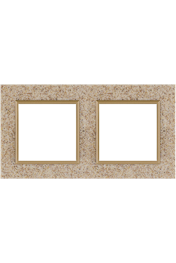 nazeninstoğu Corian Sandstone Gold Frame Set of Two - Trendyol